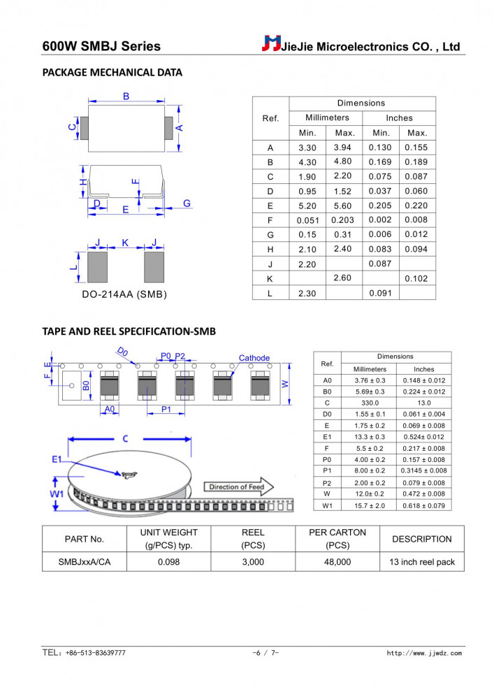 SMBJ Series datasheet page 6