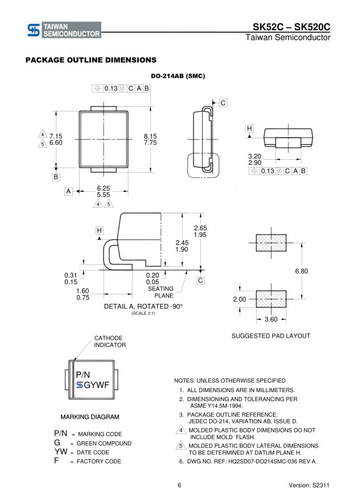 SK53C datasheet page 6