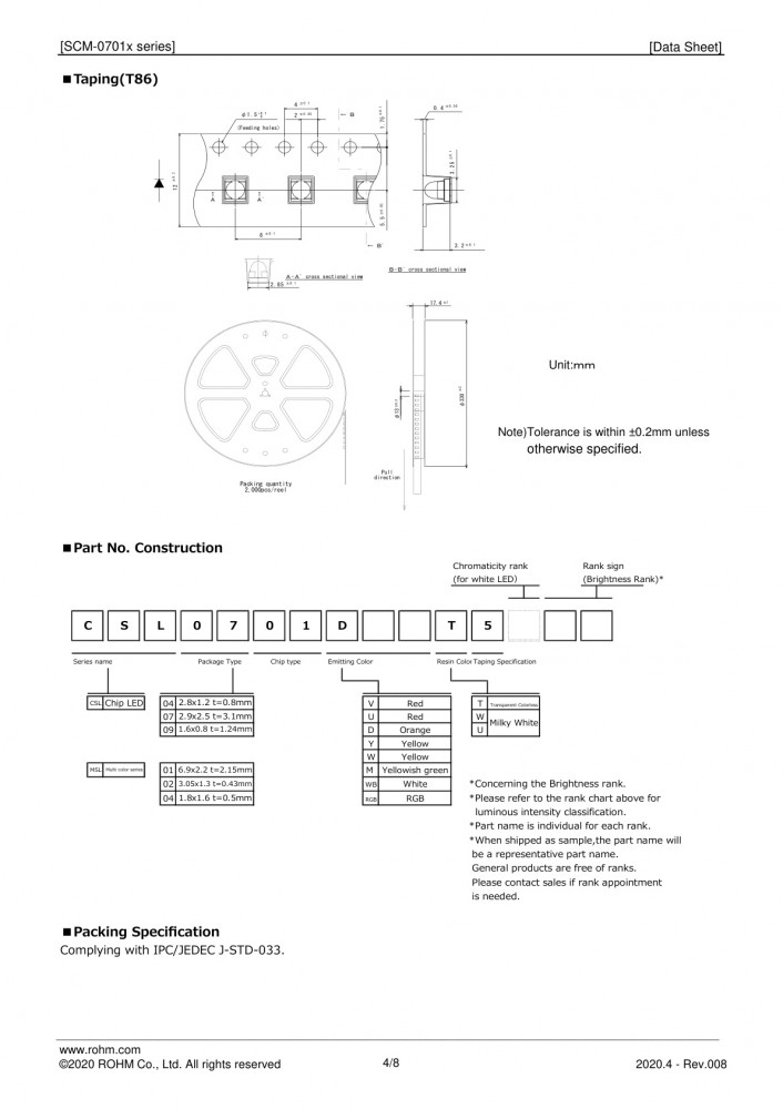 CSL0701DT5 technical document page 4