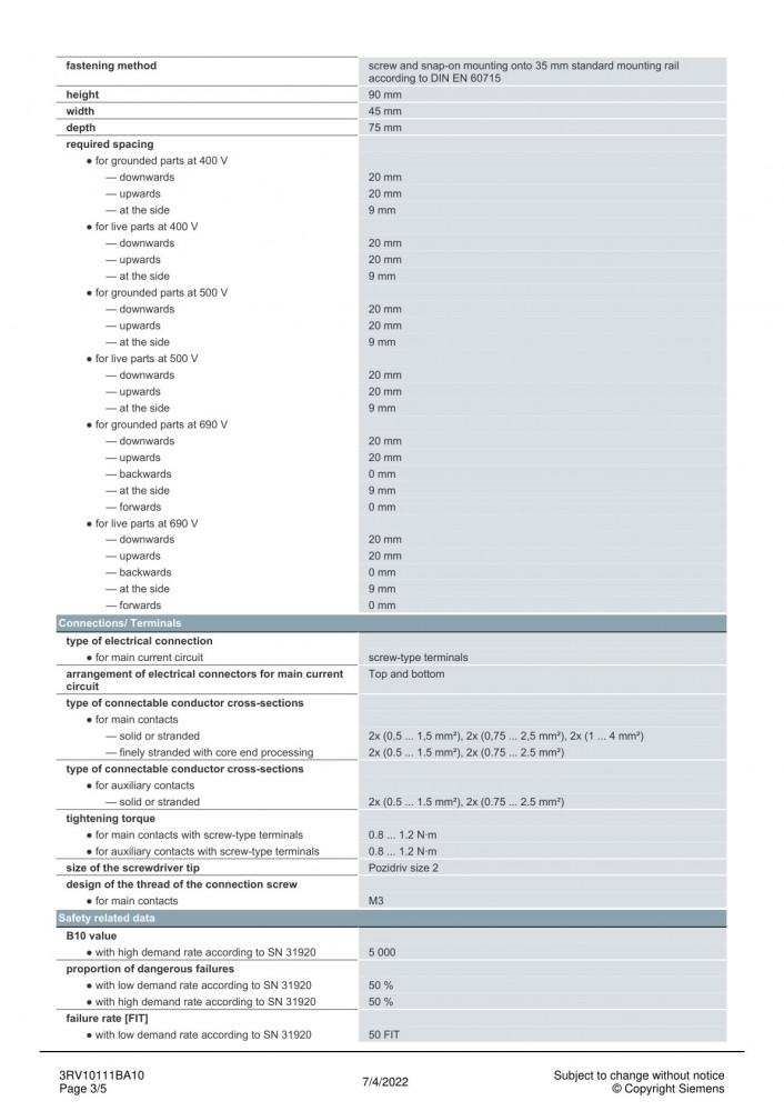 3RV1011-1BA10 technical document page 3