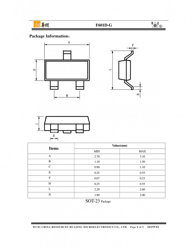 F601D-G datasheet page 8