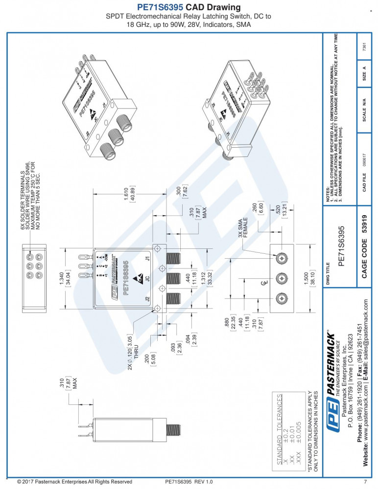 PE71S6395 technical document page 7