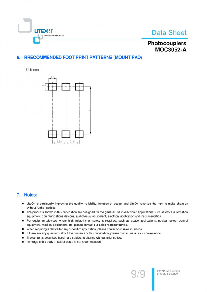 MOC3052-A datasheet page 10