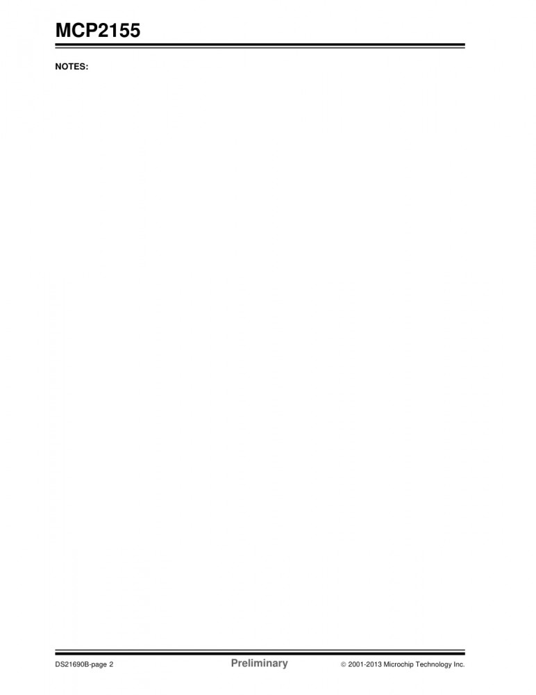 MCP2155 datasheet page 2
