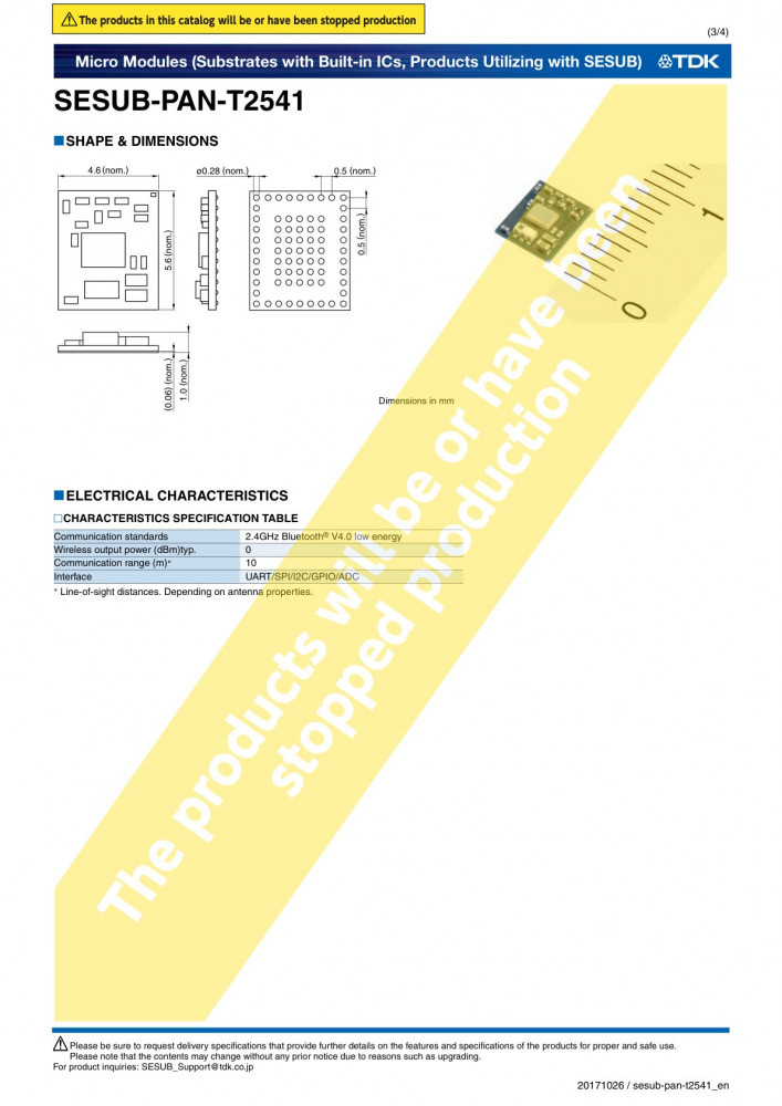 TDK SP13801 document page 3
