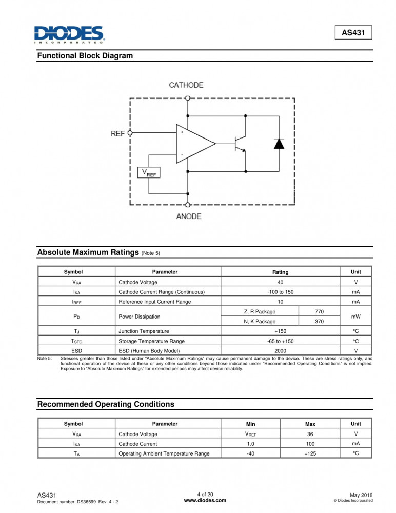 AS431ARTR-E1 datasheet page 4