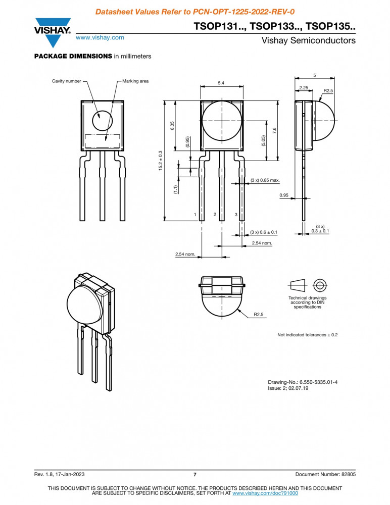 TSOP13540 datasheet page 7