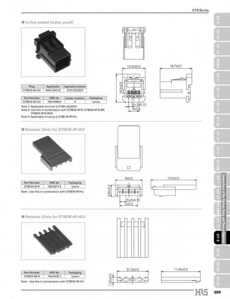 HRS GT8 series document page 10
