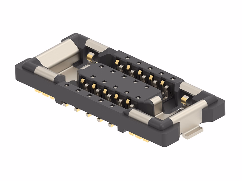 Quad-Row Board-to-Board Receptacle, 0.175mm Pitch, 0.60mm Mated Height, 2.00mm Mated Width, 44 Circuits, 2 Reels/Carton