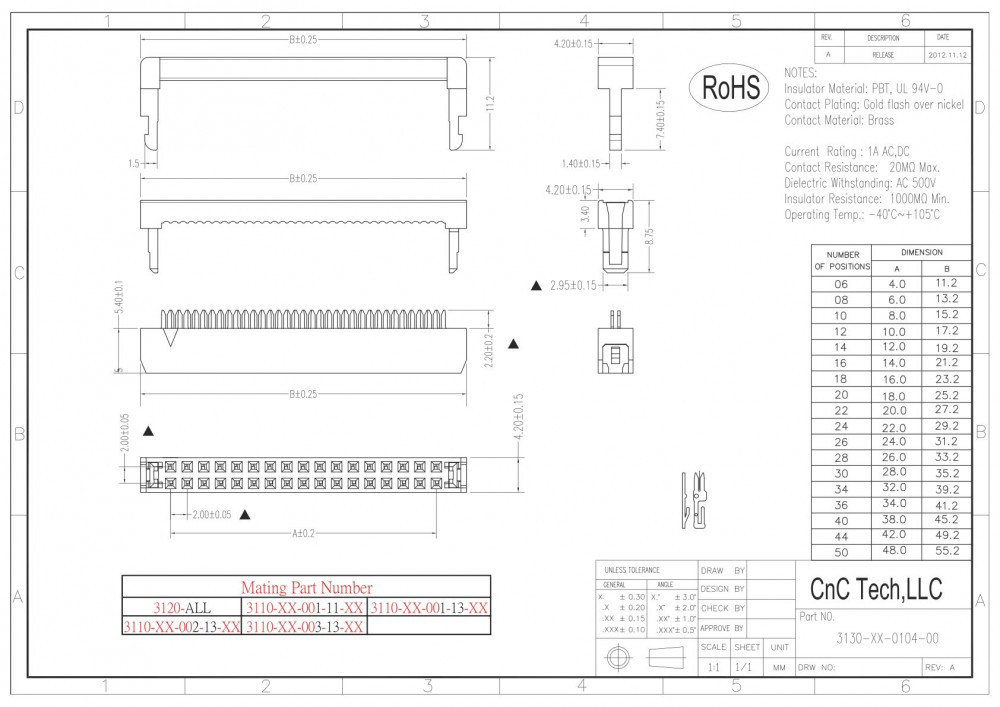 CNC Tech 3130-20-0104-00 technical document preview