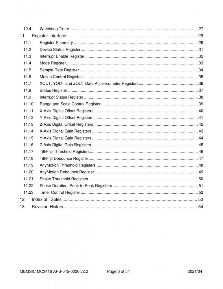 MC3416 datasheet page 3