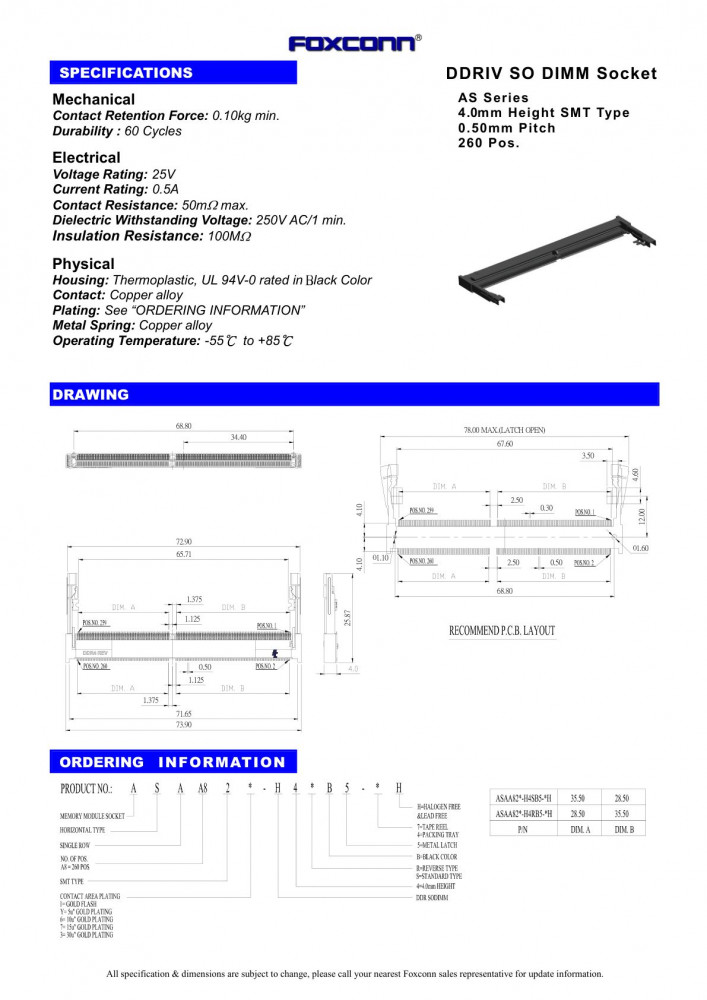 ASAA826-H4SB5-7H technical document page