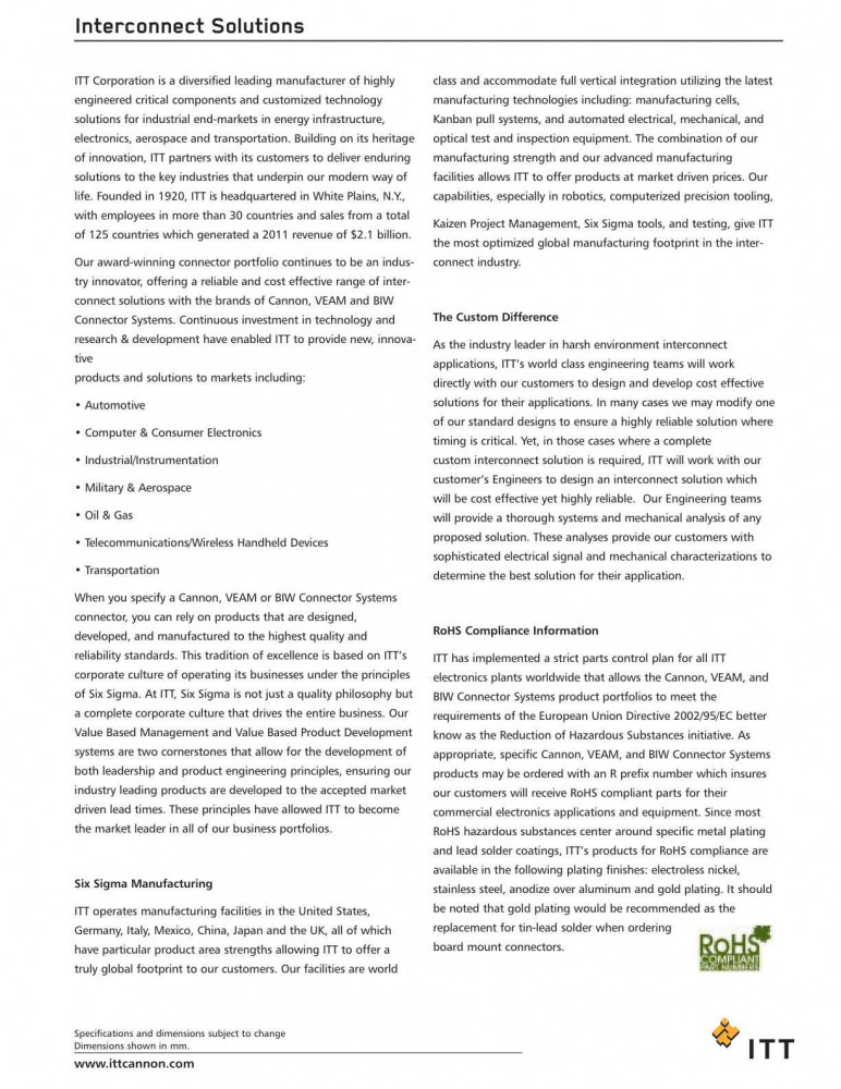 ITT CANNON document page 2