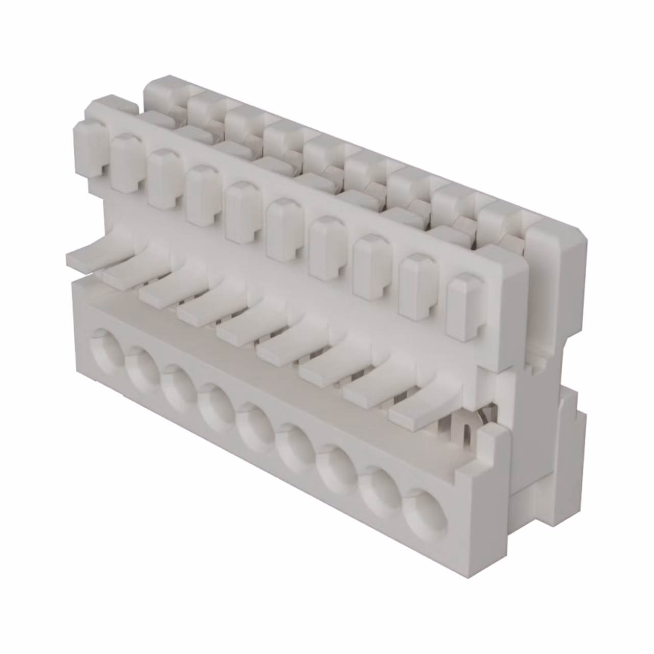 Appli-Mate RAST 2.5 Female Connector, 2.50mm Pitch, 9 Circuits, All Position Keys, Open Endwalls for sale