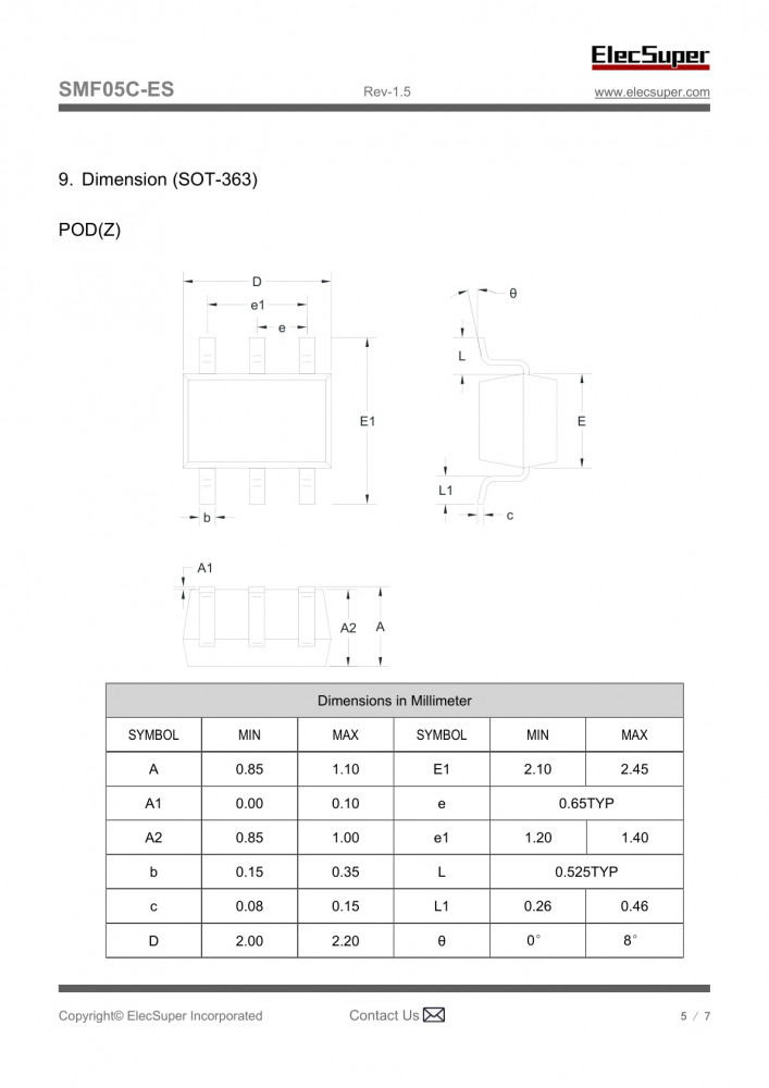 SMF05C-ES datasheet page 5