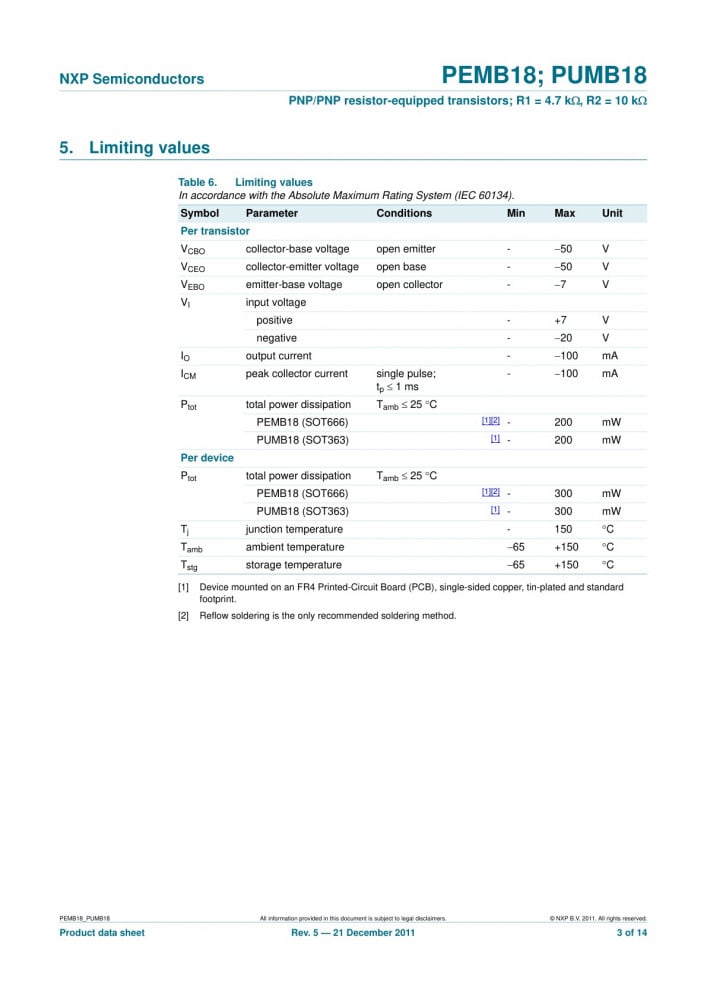 PUMB18 datasheet page 4