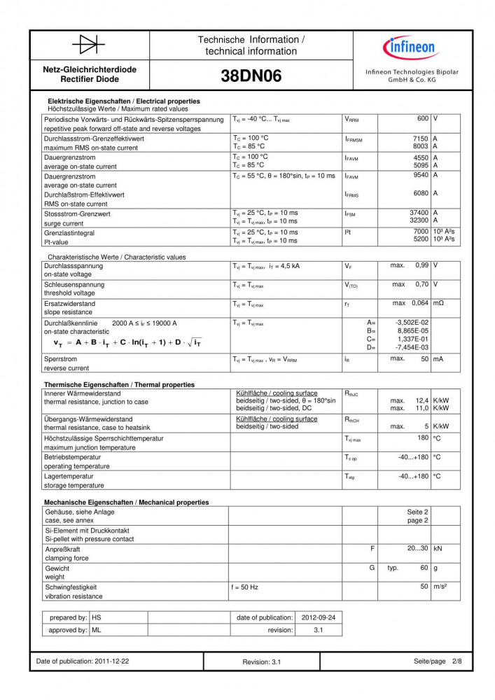 38DN06 technical document page 2