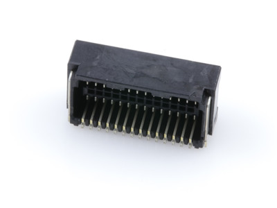 1.25mm Pitch, Micro-Lock Plus PCB Header, Dual Row, Right-Angle, Surface Mount, Tin-Bismuth Plating, Positive Lock, 28 Circuits, Black
