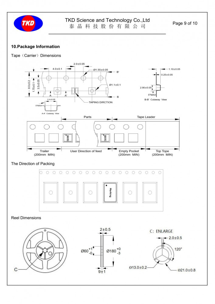 TKD TC25A026000GECN111 datasheet page 9