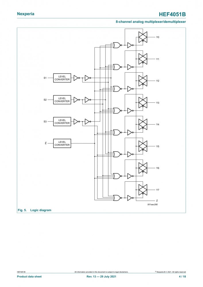 HEF4051B datasheet page 4