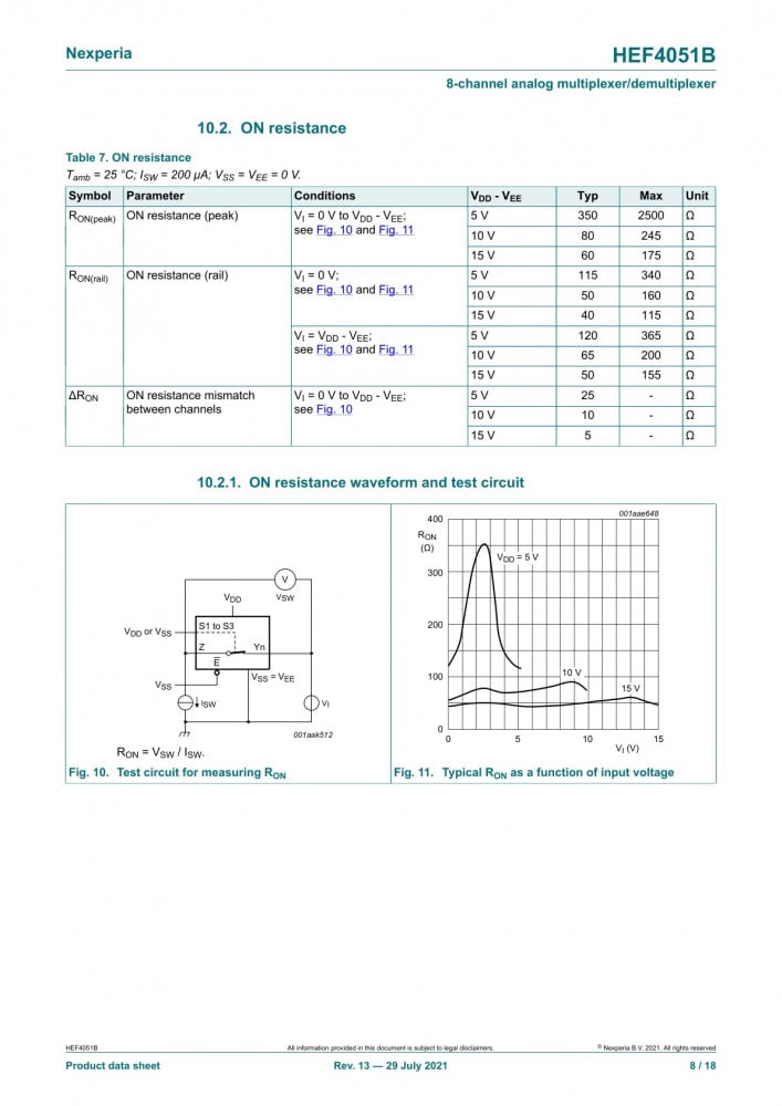 HEF4051B datasheet page 8