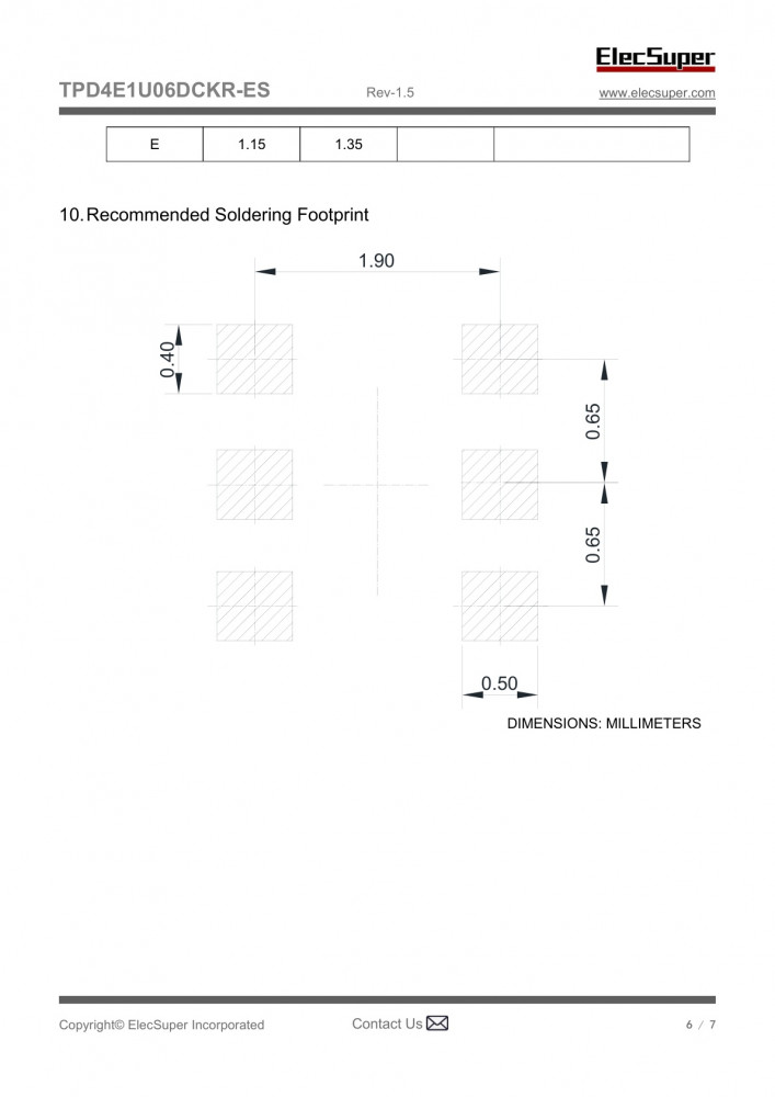 TPD4E1U06DCKR-ES datasheet page 6