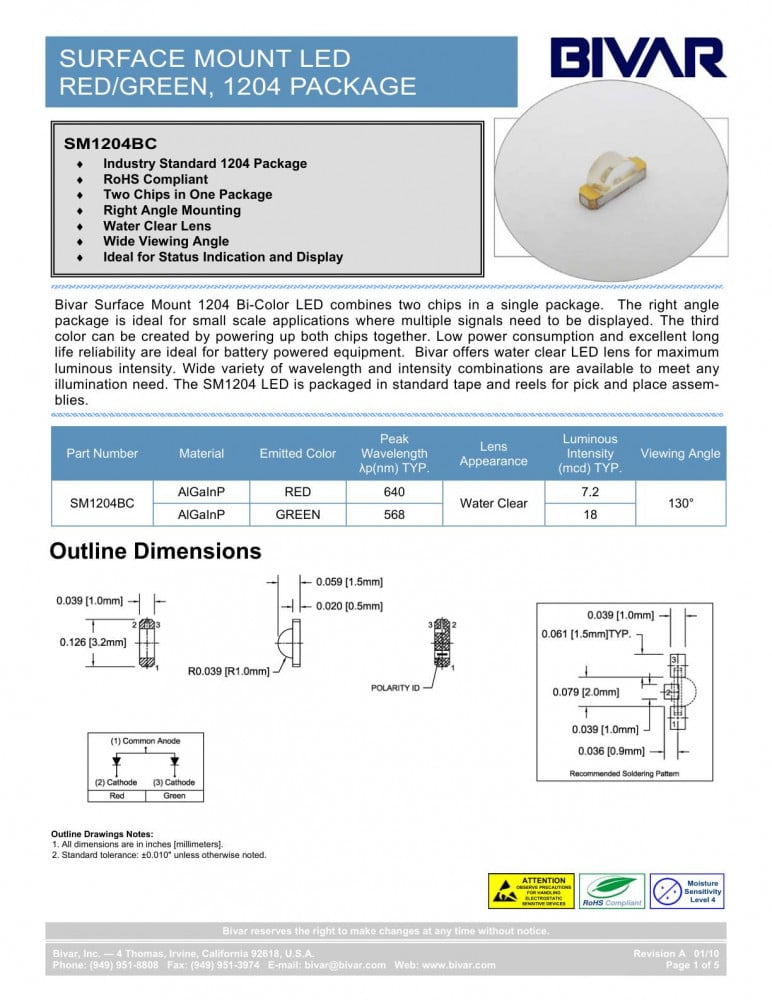 SM1204BC datasheet page 1