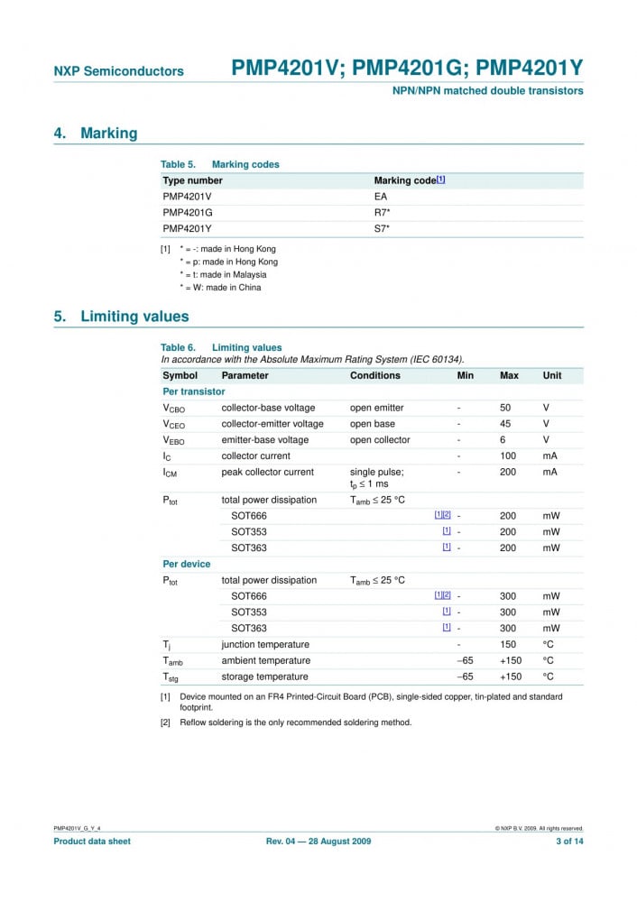 PMP4201V datasheet page 3