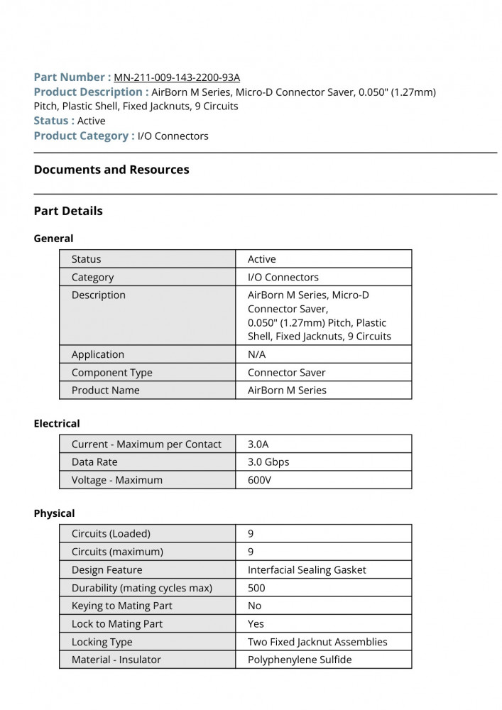 Product document preview, page 1