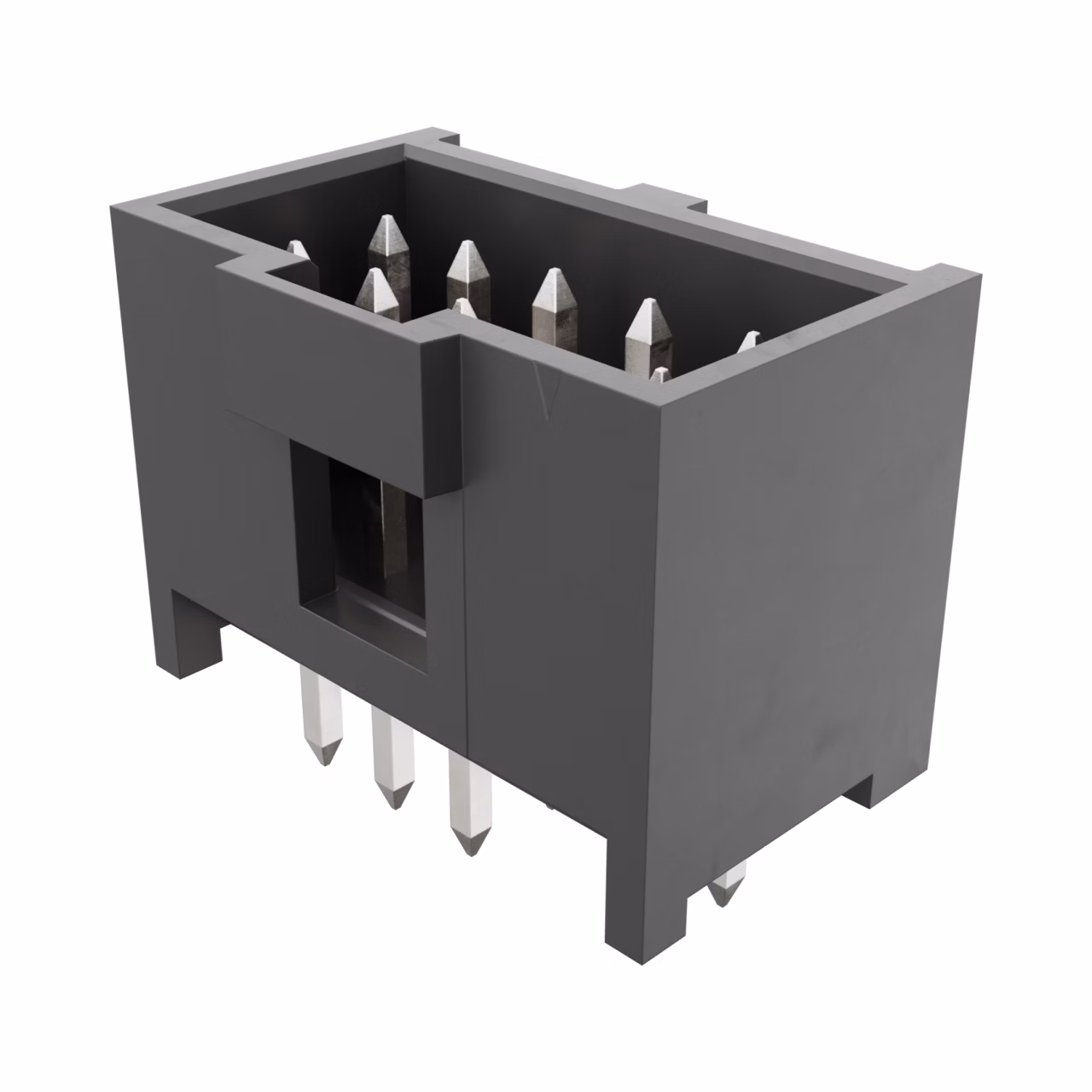 C-Grid III PCB Header, 2.54mm Pitch, Through Hole, Dual Row, Vertical, Shrouded, 2.90mm Tail Length, 10 Circuits (void at circuit 3), Tin (Sn) Plating for sale