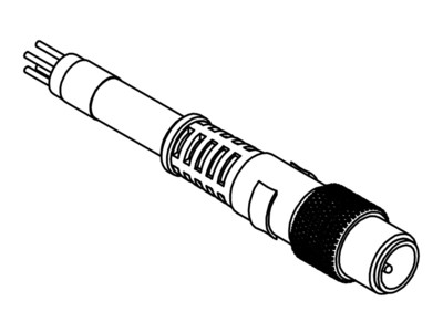 M12 Signal, A-Coded, Single-Ended Cordset, 4 Poles, Male (90°) to Pigtail, 0.34mm² (22 AWG), Yellow Shielded PVC Cable, Yellow Overmold, 5.0m (16.40') Length