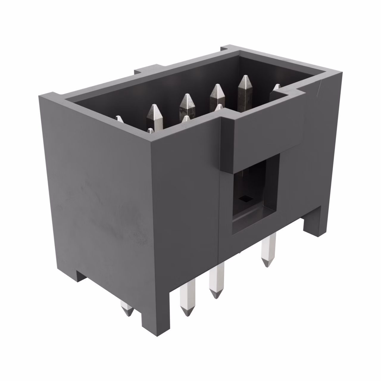 2.54mm Pitch C-Grid III Header, Dual Row, Vertical, 10 Circuits, 0.10µm Gold (Au) Selective Plating
