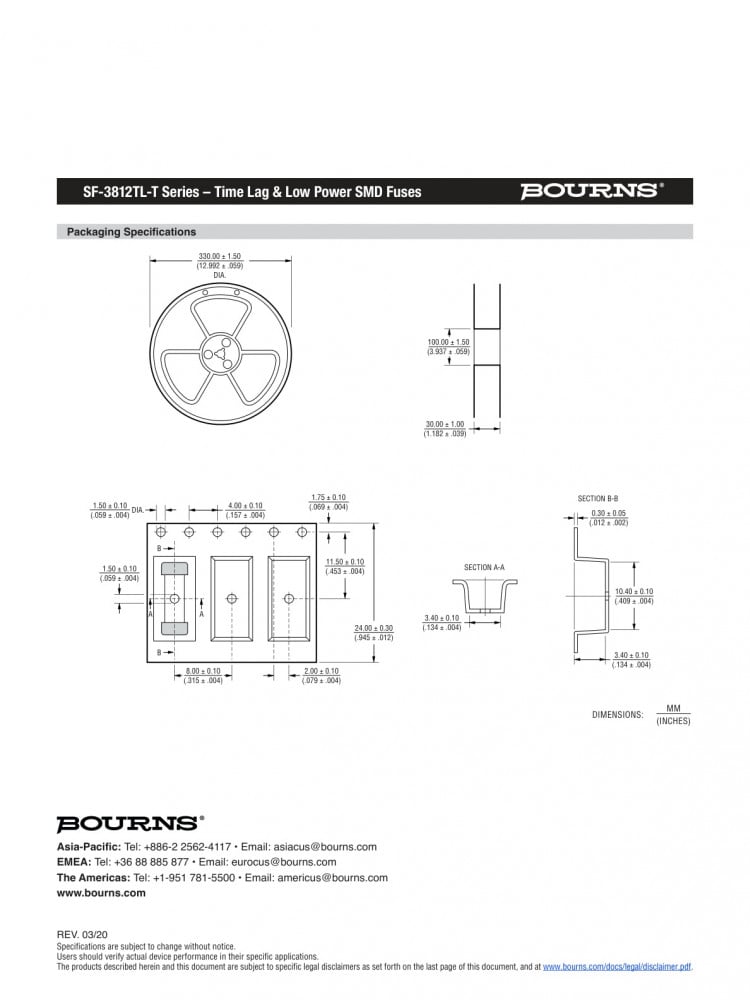 BOURNS SF-3812TL-T datasheet page 6