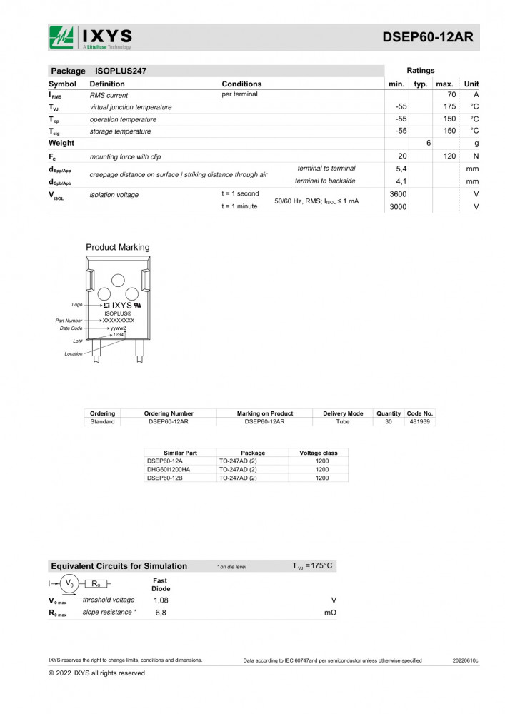 DSEP60-12AR datasheet page 3