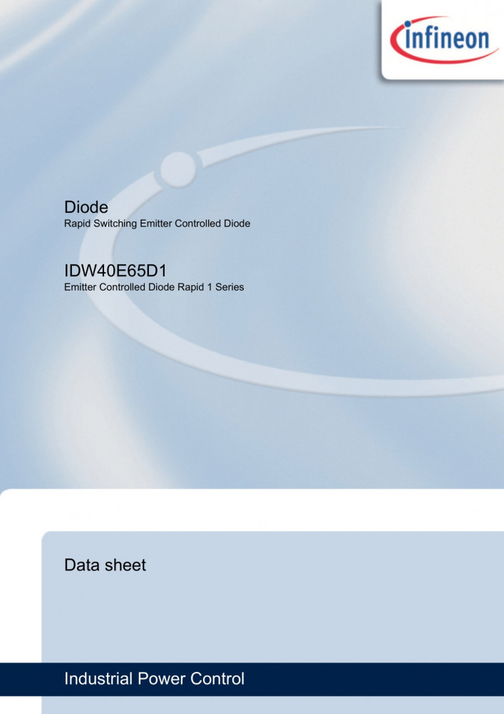 IDW40E65D1 datasheet page 1