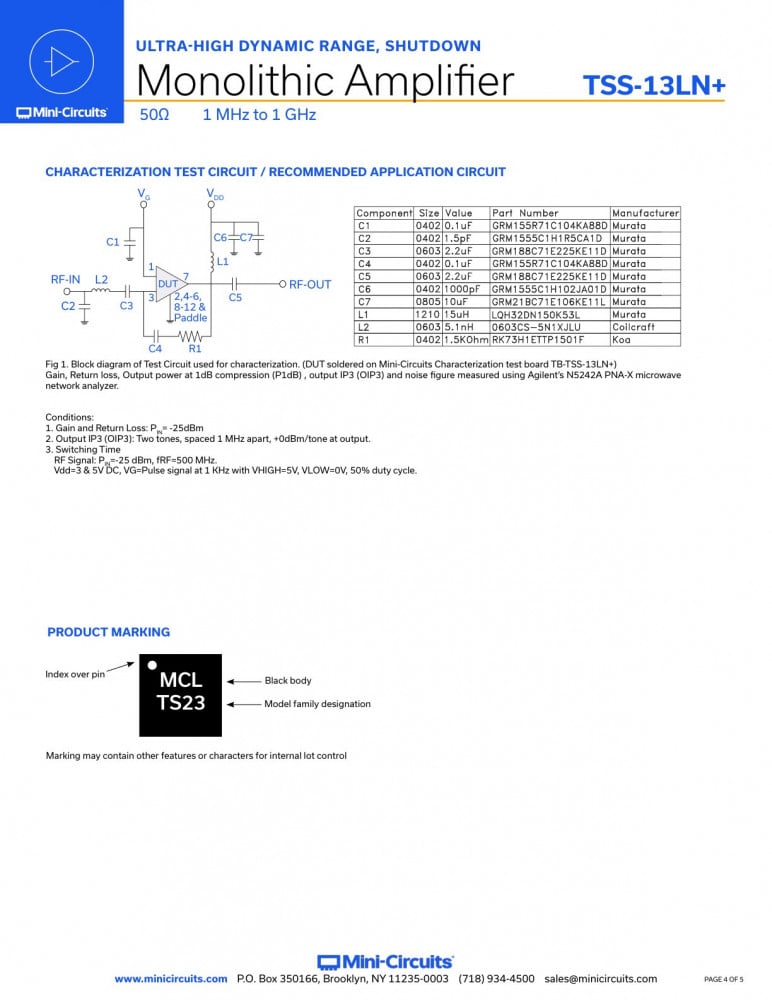 TSS-13LN+ datasheet page 4