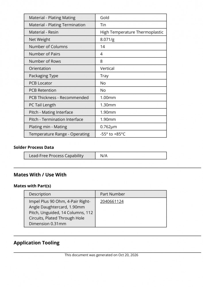 Product documentation image 3 for MOLEX 1713151707