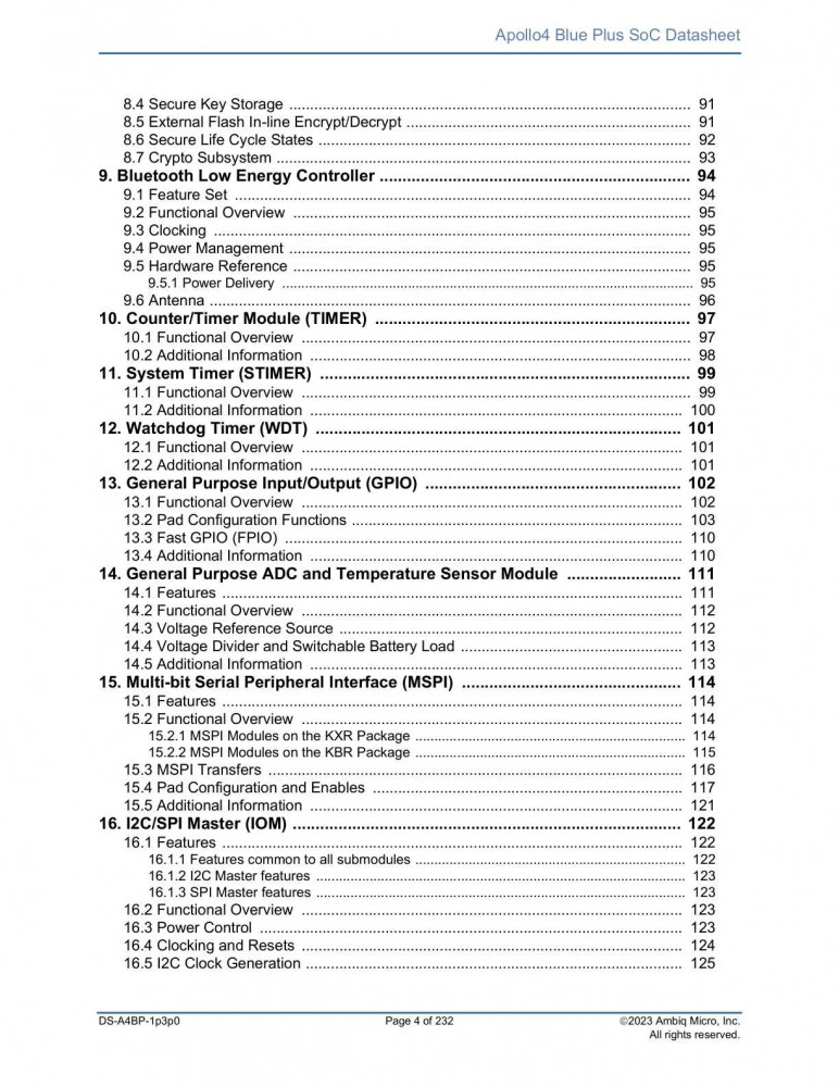 Apollo4 Blue Plus datasheet page 4