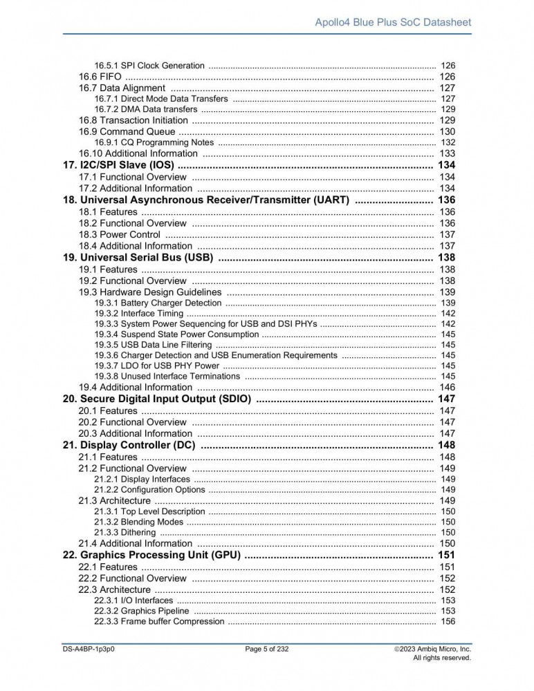 Apollo4 Blue Plus datasheet page 5