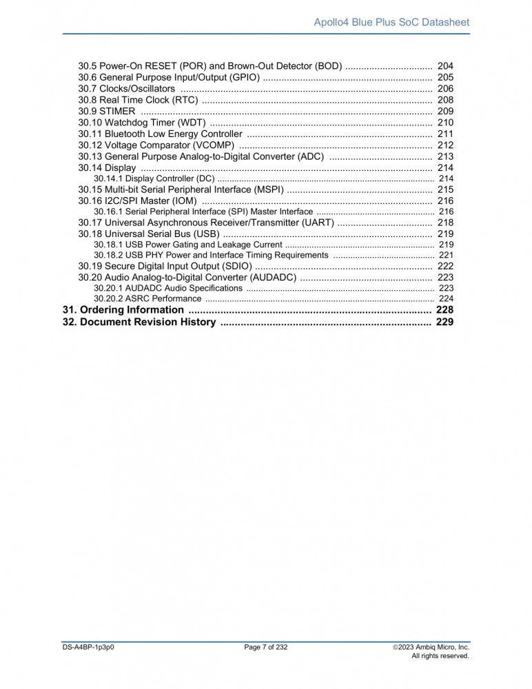 Apollo4 Blue Plus datasheet page 7