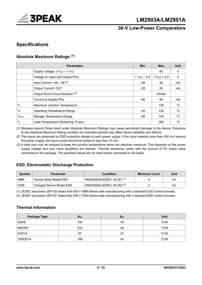 LM2901A-SR datasheet page 6