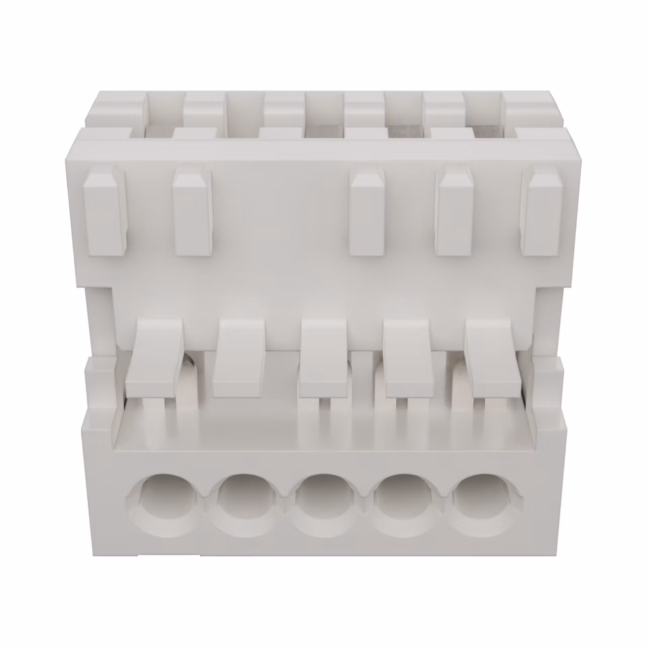 Appli-Mate RAST 2.5 IDT Housing, 2.50mm Pitch, Direct/Indirect, Female, 5 Circuits, Position Key C Removed, Voided Circuit 2 for sale