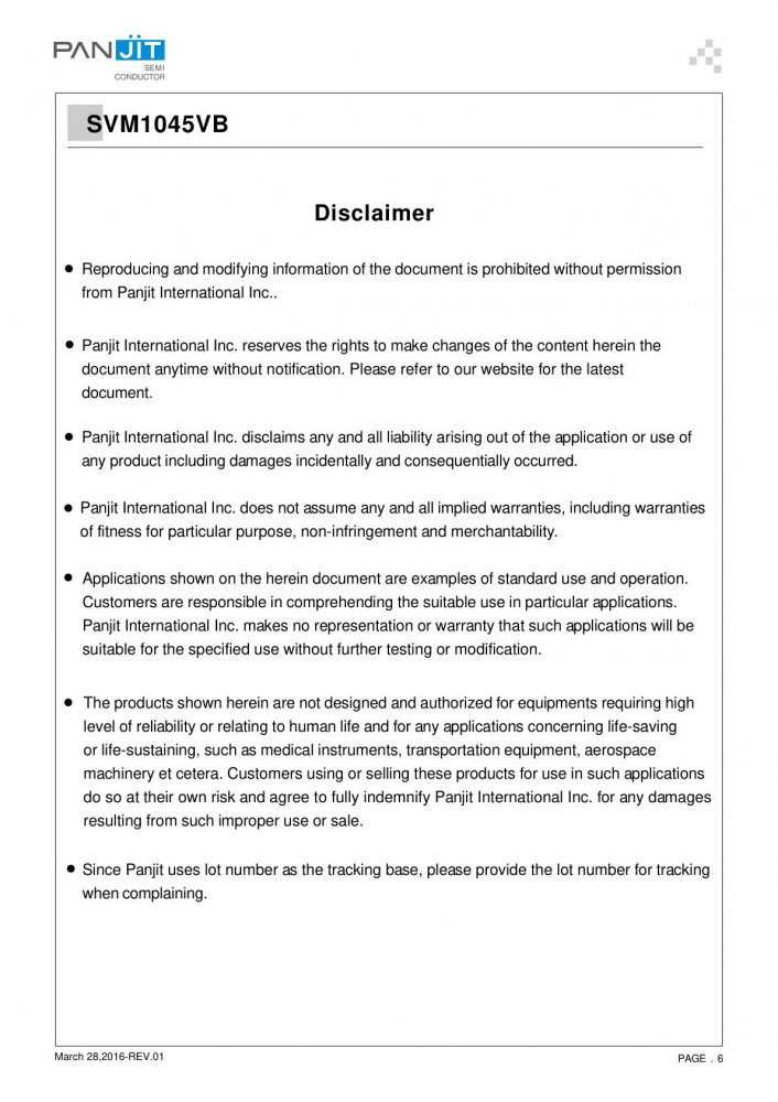 SVM1045VB datasheet page 6