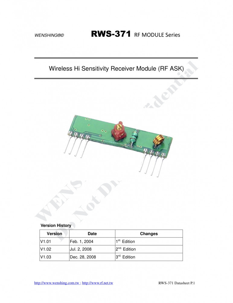 WRL-10532 technical document page 1