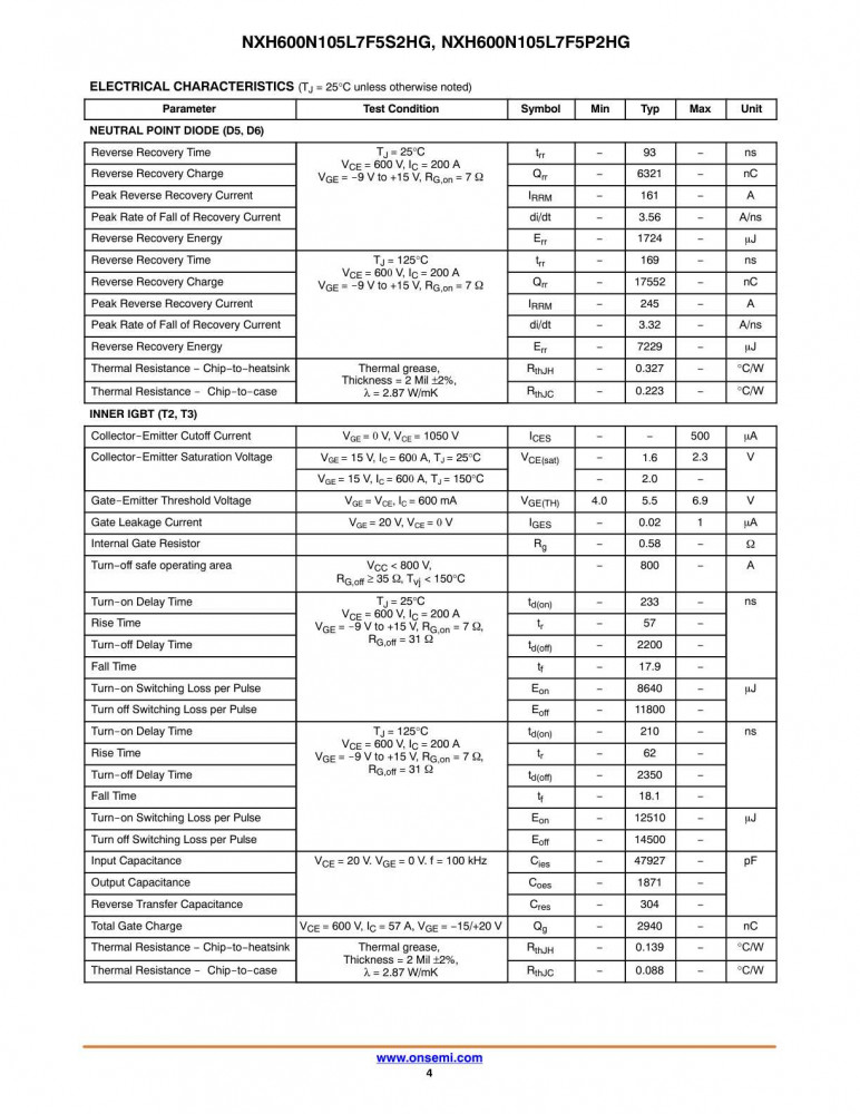 NXH600N105L7F5P2HG datasheet page 4