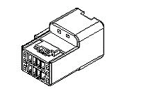 1.02mm Tab, Wire-to-Wire Housing, Male, 8 Circuits, Clip Type for sale