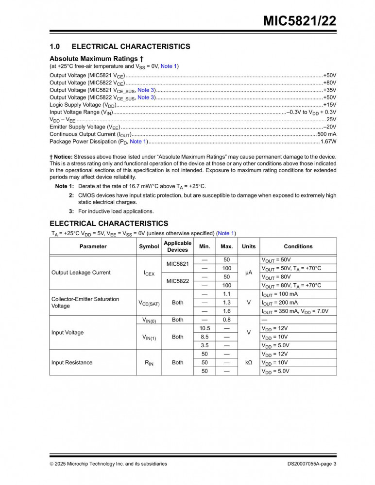 MIC5821 datasheet page 3