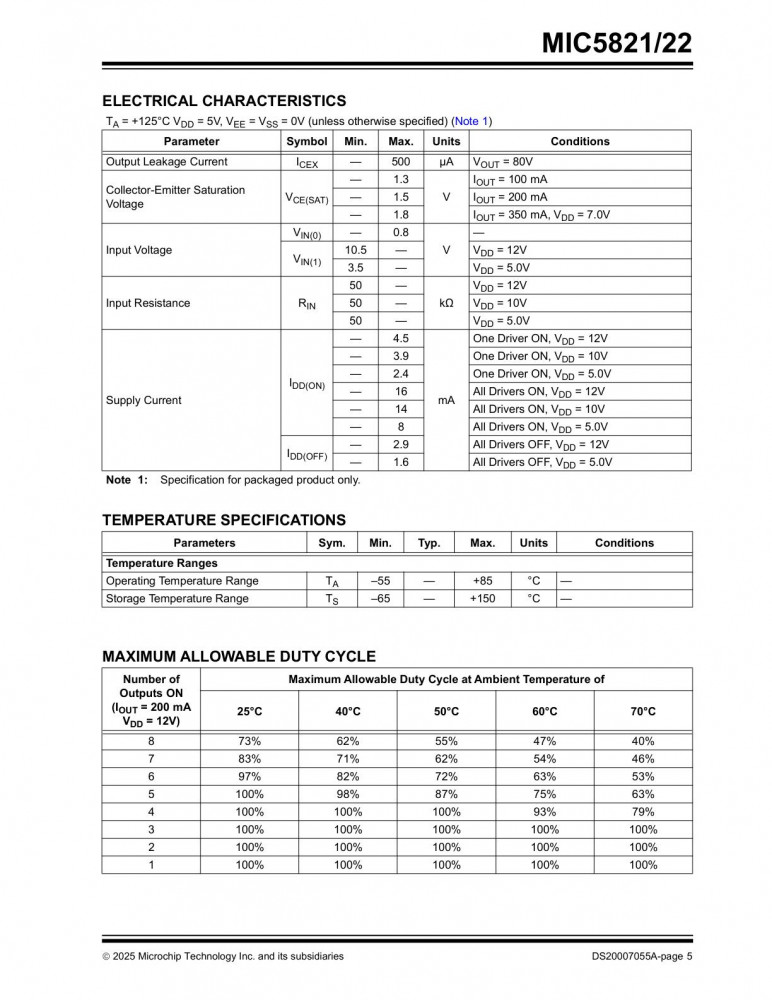 MIC5821 datasheet page 5