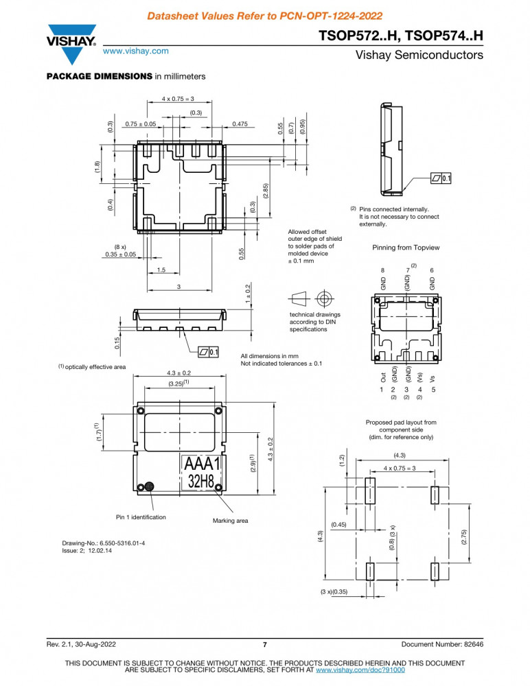TSOP57456HTT1 technical document page 7