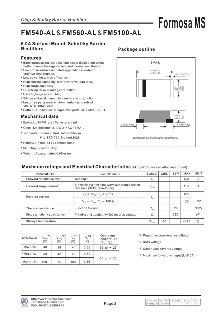 FM5100-AL datasheet page 2